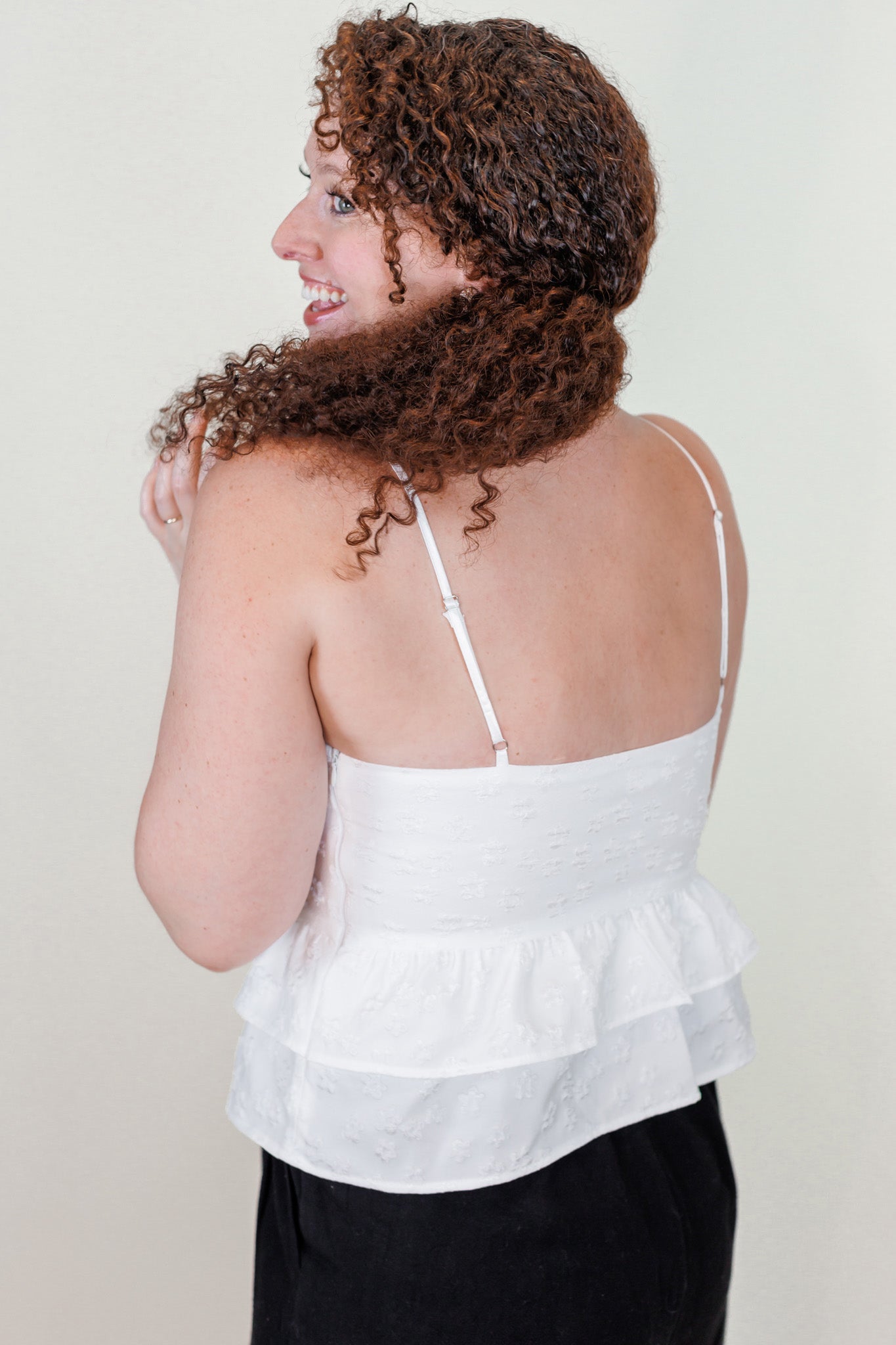 Allison White Peplum Top – Love, Odette